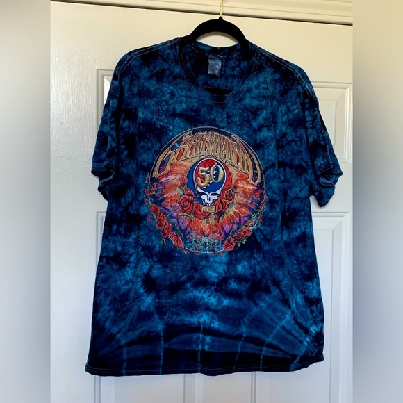 Grateful Dead | Tops | Grateful Dead Skull Tie Dye 25 50th Anniversary ...